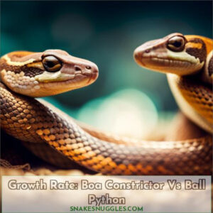 Boa Constrictor vs Ball Python Size: A Comparison