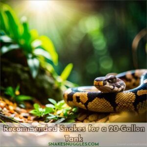 Best Snakes for a 20-Gallon Tank