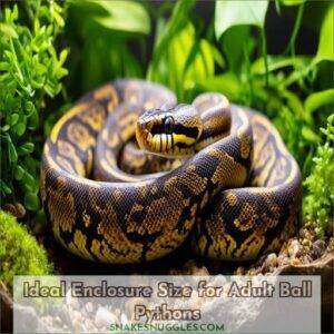 Recommended Terrarium Size for Ball Pythons: a Comprehensive Guide