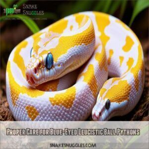 Blue-Eyed Leucistic Ball Python: Care, Appearance, and Buying Tips
