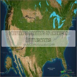 Snake Geographic Range Map: Rattlesnake Habitats in the U.S