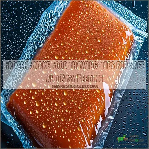 Frozen Snake Food Thawing: Tips for Safe and Easy Feeding