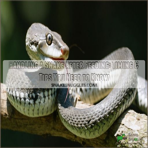 Handling a Snake After Feeding: Timing & Tips You Need to Know
