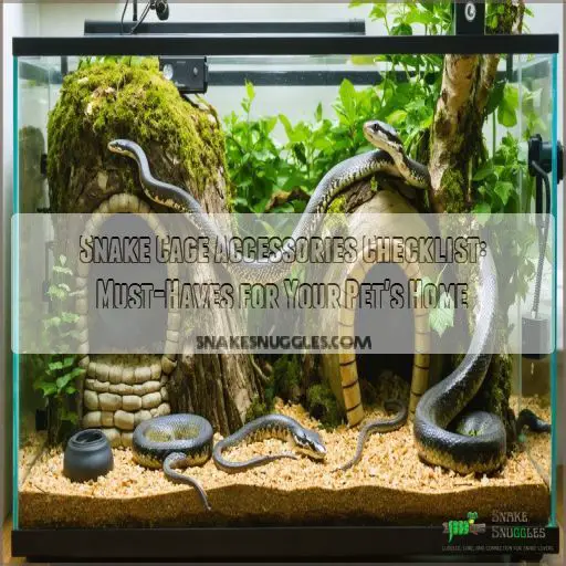 Snake Cage Accessories Checklist: Must-Haves for Your Pet's Home