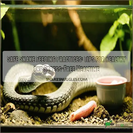 Safe Snake Feeding Practices: Tips for Healthy and Stress-Free Mealtime Safe Snake Feeding Practices: Tips for Healthy and Stress-Free Mealtime