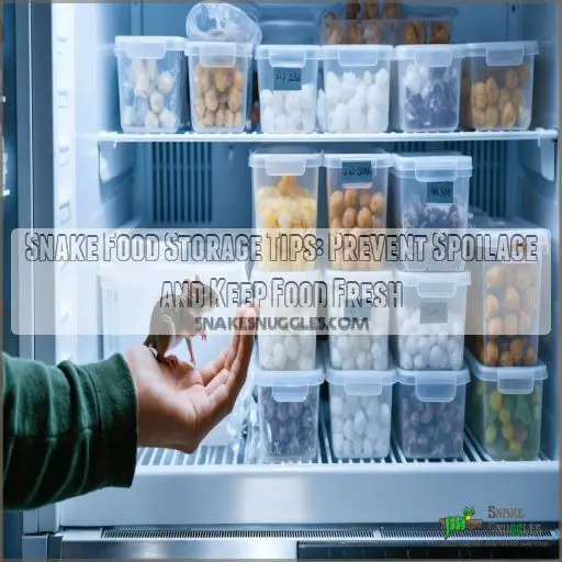 Snake Food Storage Tips: Prevent Spoilage and Keep Food Fresh