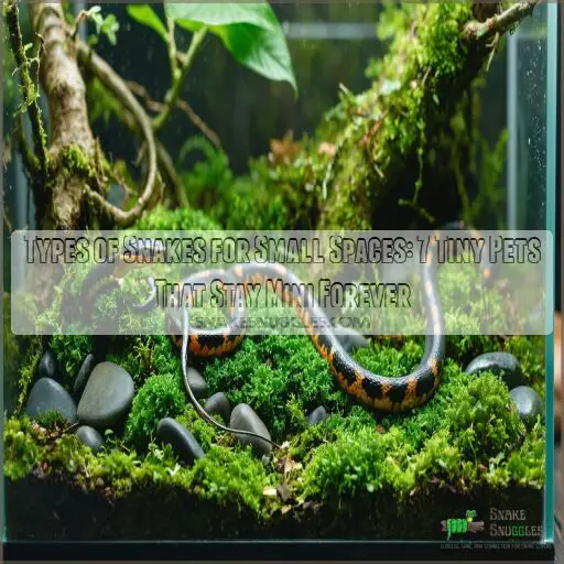 Types of Snakes for Small Spaces: 7 Tiny Pets That Stay Mini Forever