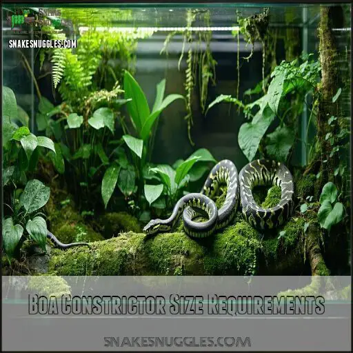 Boa Constrictor Size and Enclosure: Perfect Habitat for Happy Snakes