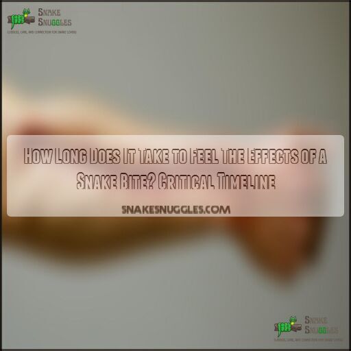 How Long Does It Take to Feel The Effects of a Snake Bite? Critical ...