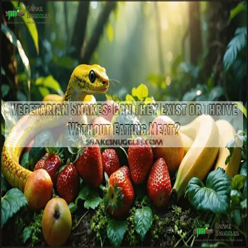 Vegetarian Snakes: Can They Exist or Thrive Without Eating Meat?