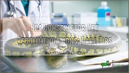Boa Constrictor Vet Recommendations: Care Tips