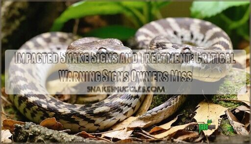 Impacted Snake Signs and Treatment: Critical Warning Signs Owners Miss