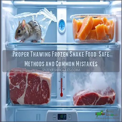 Proper Thawing Frozen Snake Food: Safe Methods and Common Mistakes