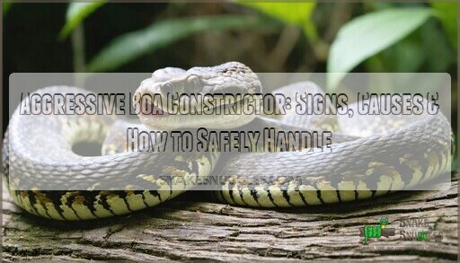 Aggressive Boa Constrictor: Signs, Causes & How to Safely Handle