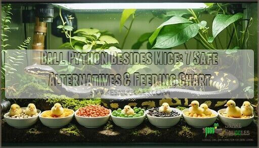 Ball Python Besides Mice: 7 Safe Alternatives & Feeding Chart