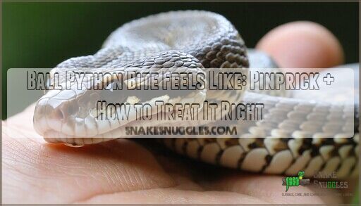 Ball Python Bite Feels Like: Pinprick + How to Treat It Right