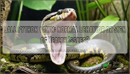 Ball Python Yawn: Normal Behavior or Sign of Health Issues?