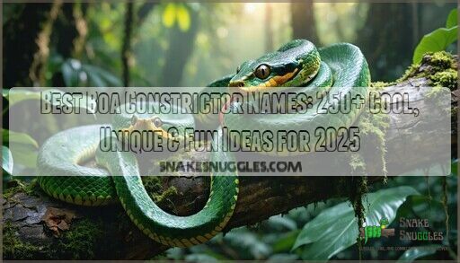 Best Boa Constrictor Names: 250+ Cool, Unique & Fun Ideas for 2025