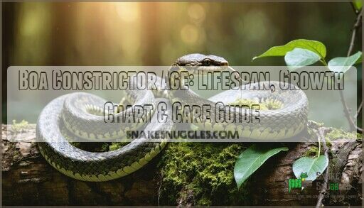 Boa Constrictor Age: Lifespan, Growth Chart & Care Guide