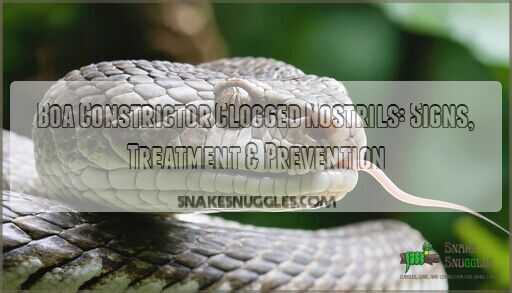 Boa Constrictor Clogged Nostrils: Signs, Treatment & Prevention