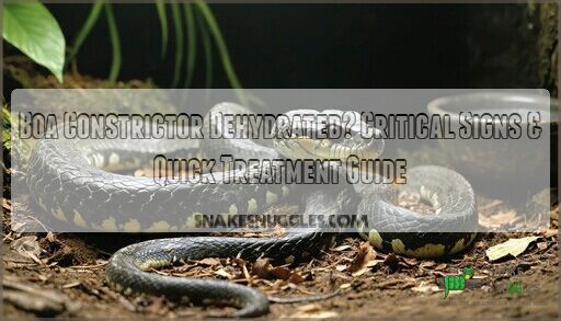 Boa Constrictor Dehydrated? Critical Signs & Quick Treatment Guide