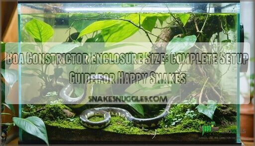 Boa Constrictor Enclosure Size: Complete Setup Guide for Happy Snakes