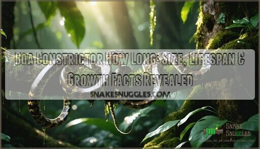 Boa Constrictor How Long: Size, Lifespan & Growth Facts Revealed