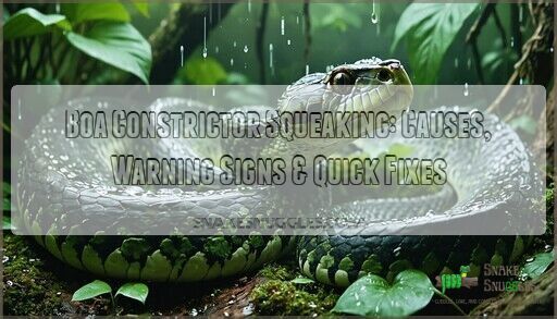 Boa Constrictor Squeaking: Causes, Warning Signs & Quick Fixes