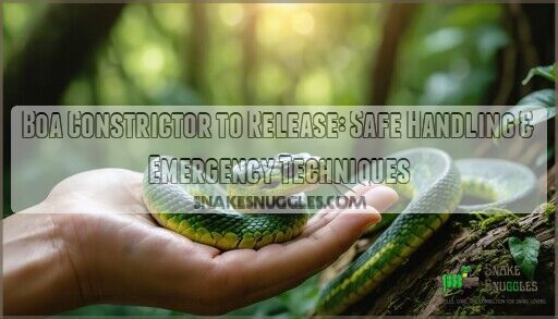 Boa Constrictor to Release: Safe Handling & Emergency Techniques