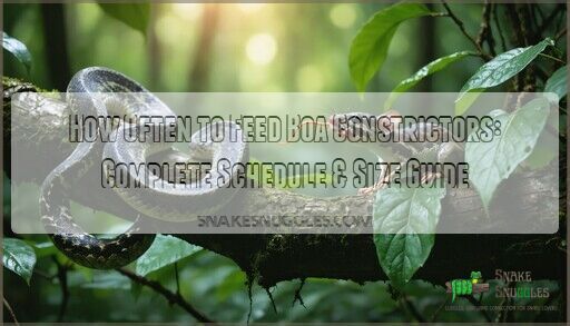 How Often to Feed Boa Constrictors: Complete Schedule & Size Guide