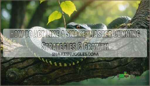 How to Act Like a Snake: Master Cunning Strategies & Growth