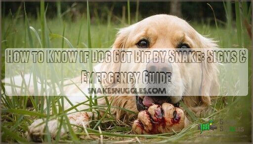 How to Know if Dog Got Bit by Snake: Signs & Emergency Guide