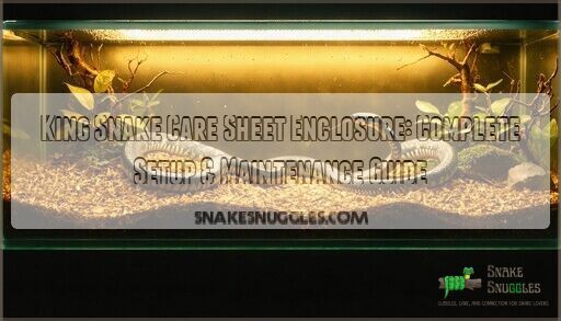 King Snake Care Sheet Enclosure: Complete Setup & Maintenance Guide