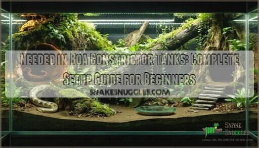 Needed in Boa Constrictor Tanks: Complete Setup Guide for Beginners