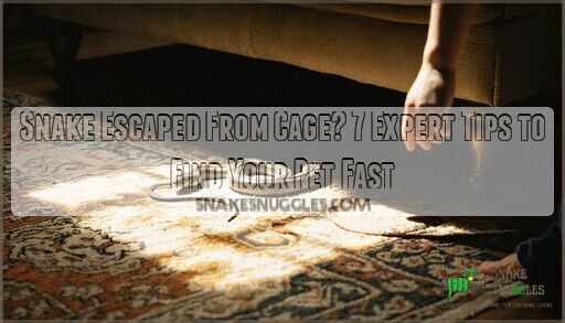 Snake Escaped From Cage? 7 Expert Tips to Find Your Pet Fast