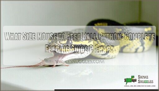 What Size Mouse to Feed Ball Python: Complete Feeding Guide & Chart