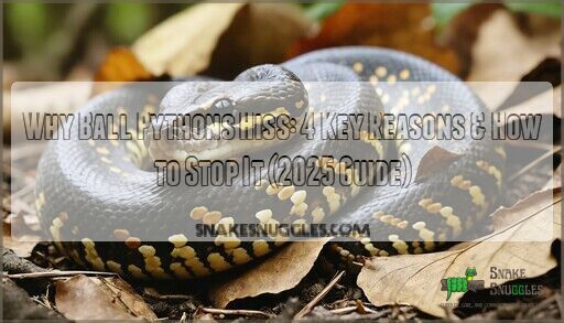 Why Ball Pythons Hiss: 4 Key Reasons & How to Stop It (2025 Guide)