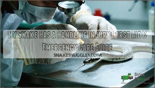 My Snake Has a Handling Injury: First Aid & Emergency Care Guide