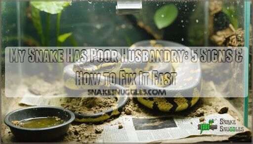 My Snake Has Poor Husbandry: 5 Signs & How to Fix It Fast