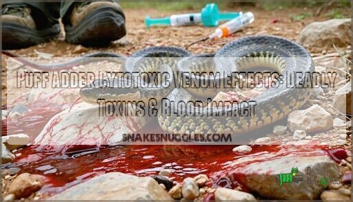 Puff Adder Cytotoxic Venom Effects: Deadly Toxins & Blood Impact