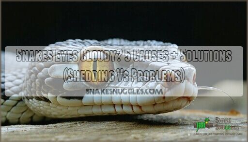 Snakes Eyes Cloudy? 5 Causes + Solutions (Shedding Vs Problems)
