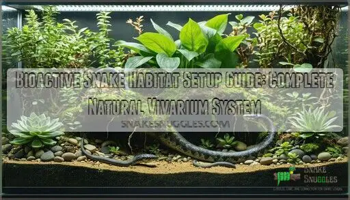 Bioactive Snake Habitat Setup Guide: Complete Natural Vivarium System