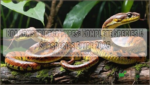 Boa Constrictor Types: Complete Species & Subspecies Guide 2025