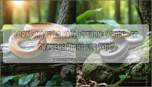 Corn Snake Vs Ball Python: Which Pet Snake is Right for You?