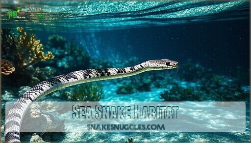 Snake Habitat in The Indian Ocean: Venomous Marine Reptiles Thriving