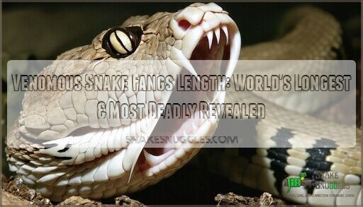Venomous Snake Fangs Length: World's Longest & Most Deadly Revealed