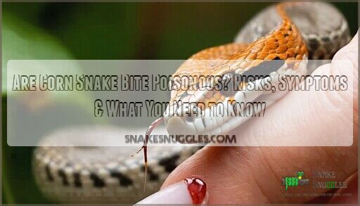 Are Corn Snake Bite Poisonous? Risks, Symptoms & What You Need to Know