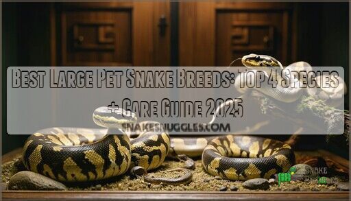 Best Large Pet Snake Breeds: Top 4 Species + Care Guide 2025