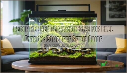 Recommended Terrarium Size for Ball Python: Complete Setup Guide