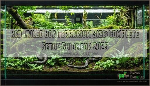 Red Tailed Boa Terrarium Size: Complete Setup Guide for 2025